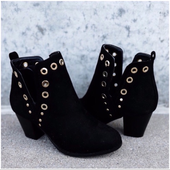 Shoes | Grommet Cut Out Side Bootie | Poshmark